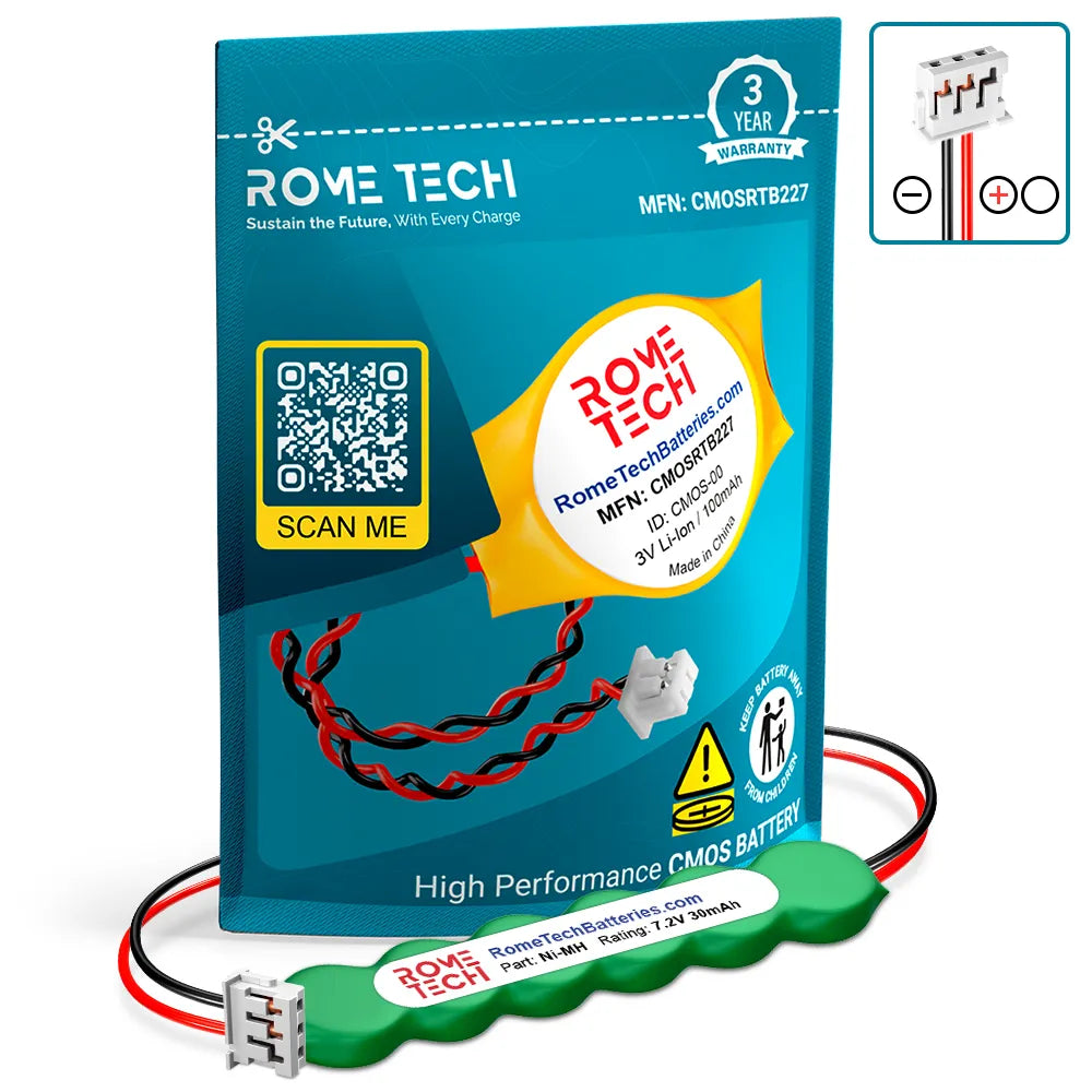 RTC CMOS Battery for Sony (Part Number) Varta 6/V30H – Rome Tech Batteries