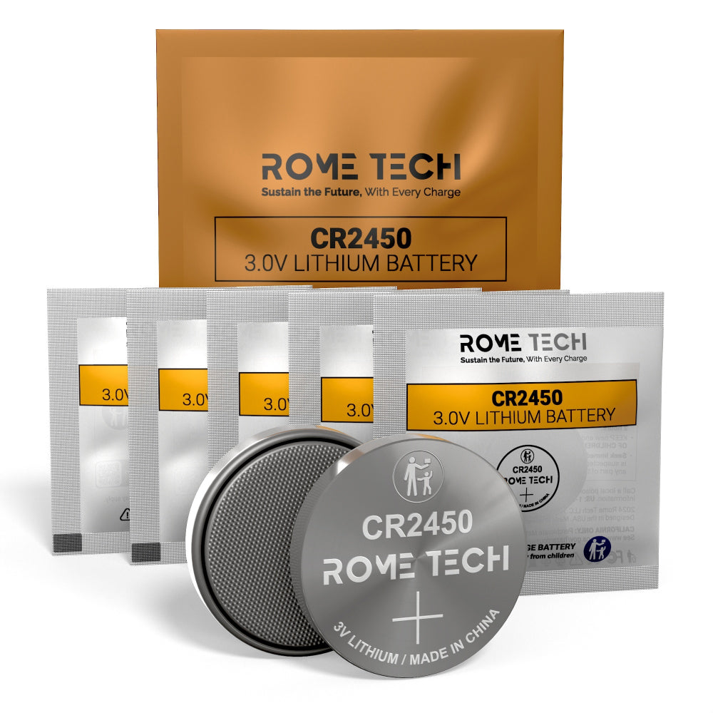 Replacement CMOS Coin Cell Battery - CR2450 5-Pack – Rome Tech Batteries
